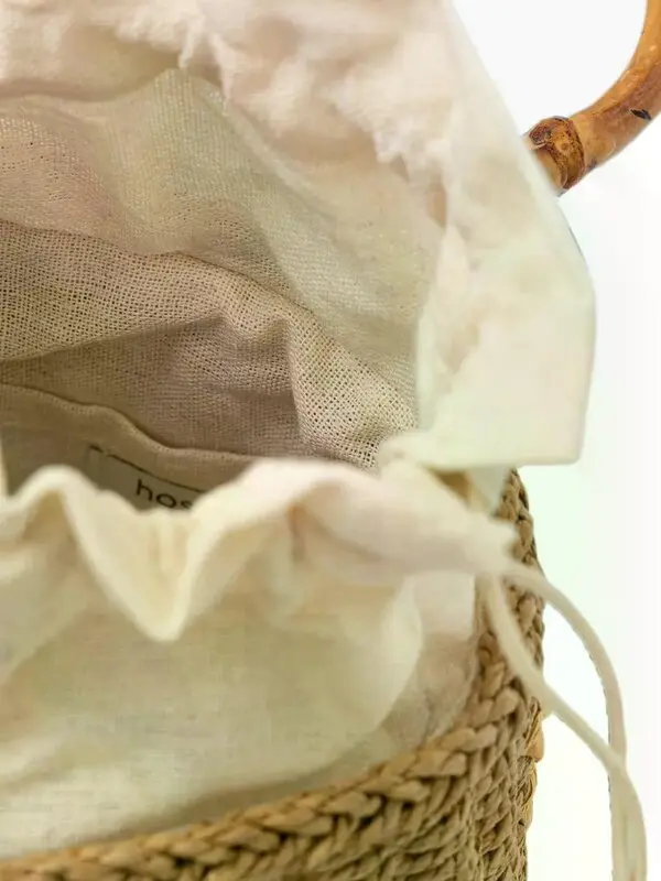 HOSS INTROPIA Norma Floral Appliqué Bamboo Handbag