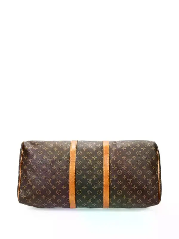 LOUIS VUITTON Monogram Keepall 55 Holdall Bag - Brown
