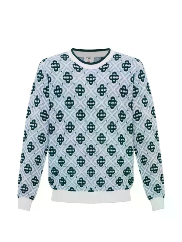 Casablanca Monogram-pattern Wool Sweater