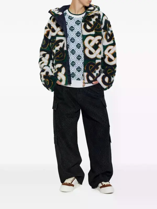 Casablanca Monogram-pattern Wool Sweater
