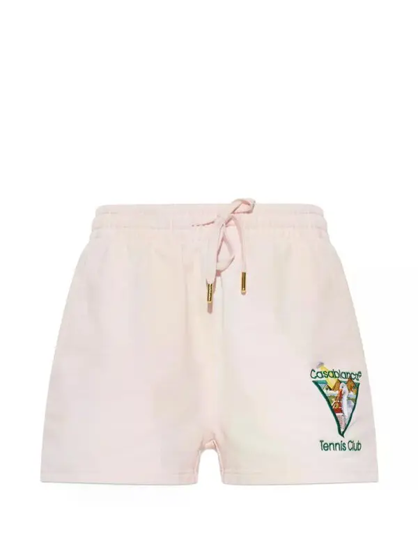Casablanca Tennis Club Embroidered-logo Shorts - Pink