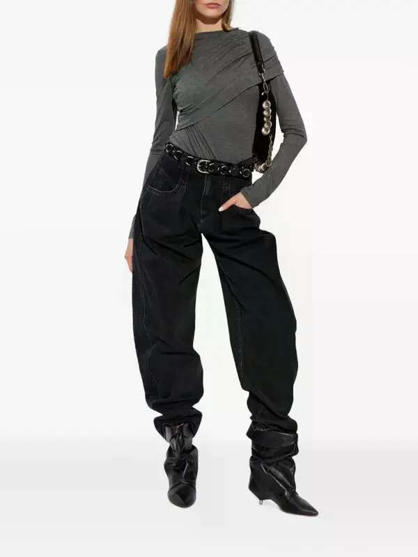 Isabel Marant Étoile Lisha Tapered Jeans - Black
