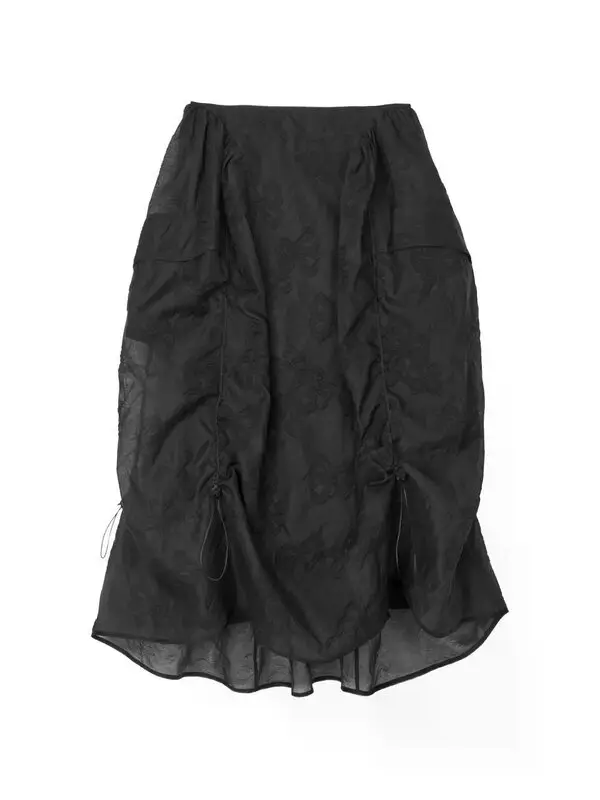 Cecilie Bahnsen Fuana Papillon-matelassé Full Midi Skirt - Black