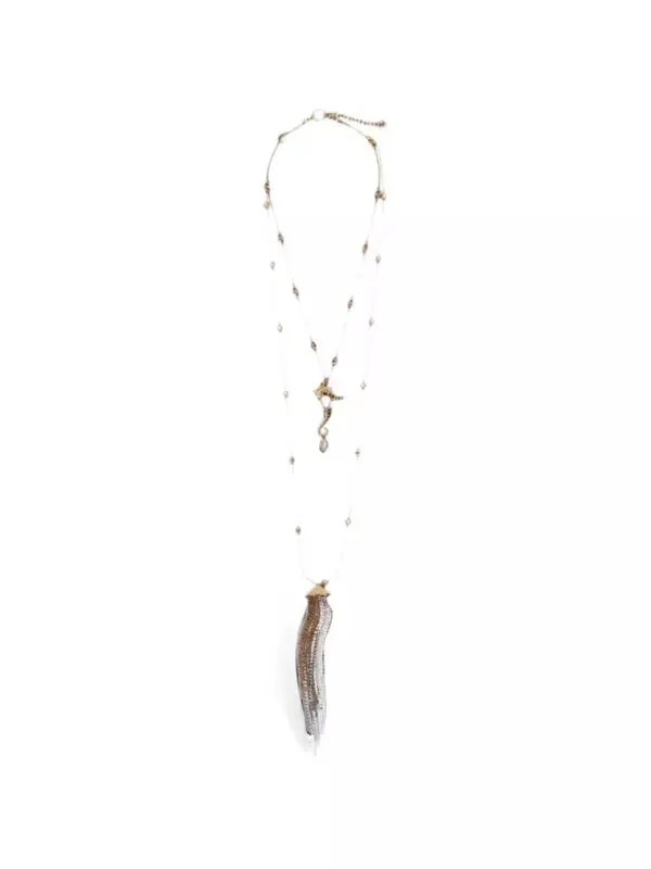 Max Mara Abissi Seahorse-pendant Layered Necklace - Gold