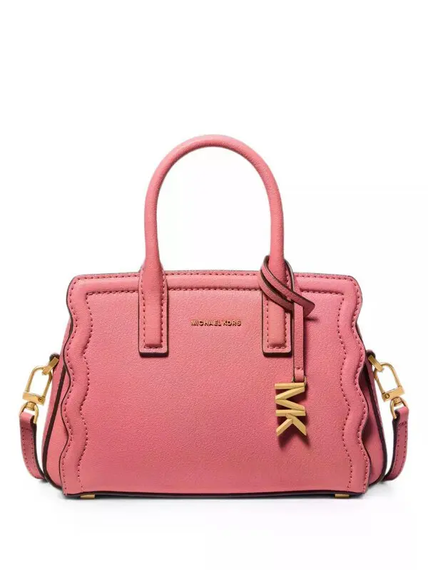 Michael Kors Extra Small Laila Scalloped-edge Tote Bag - Pink