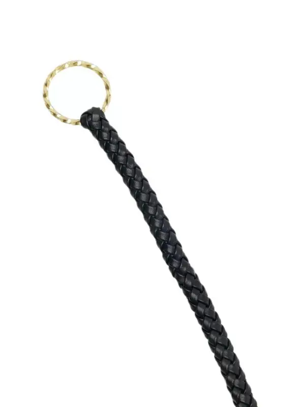 TAIGA TAKAHASHI Braided Leather Belt With Twisted Ring Buckle