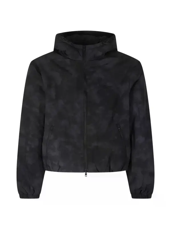 REPRESENT Cyclone Printed Hooded Jacket - Black