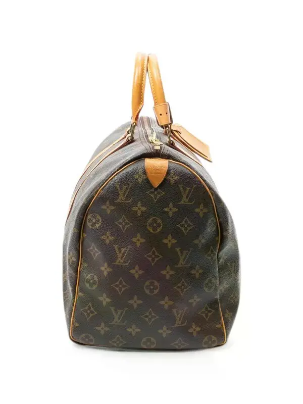 LOUIS VUITTON 1996 45 Keepall Monogram Holdall Bag - Brown