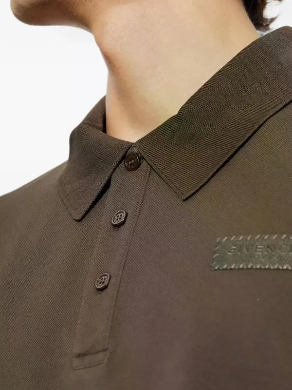 Givenchy Logo-patch Polo Shirt