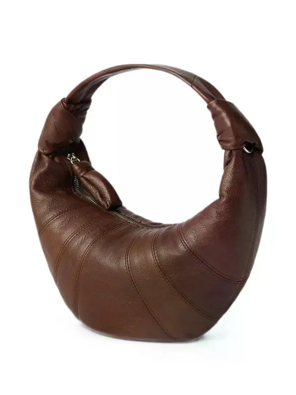 LEMAIRE Mini Fortune Croissant Bag In Goat Leather - Brown