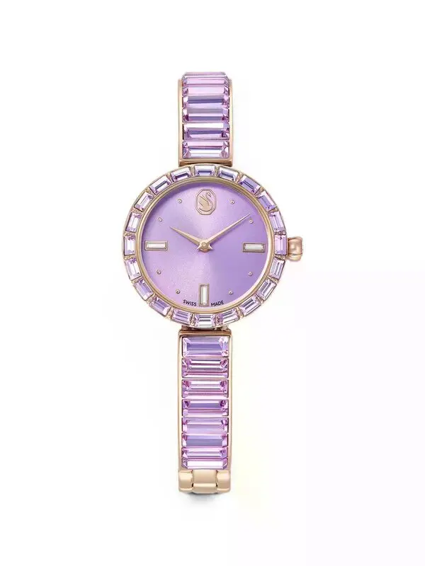 SWAROVSKI Crystal-embellished 25mm Watch - Purple