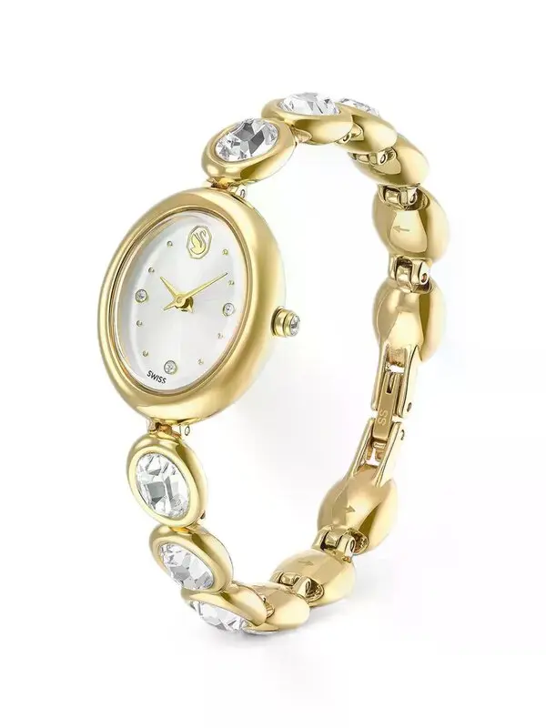SWAROVSKI Crystal-embellished Oval Watch