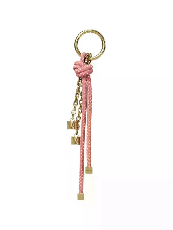 Michael Kors Speckled-cord Knotted Bag Charm - Gold
