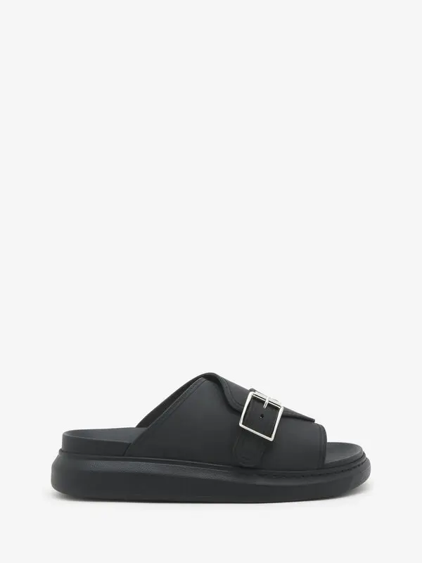 Alexander McQueen Hybrid Buckle Sandal - Black