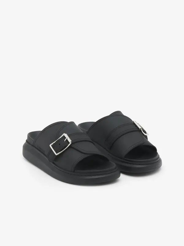 Alexander McQueen Hybrid Buckle Sandal - Black