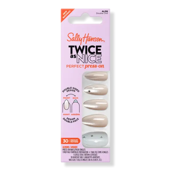 SALLY HANSEN Salon Effects Press Ons Twice As Nice Collection - Double Chill