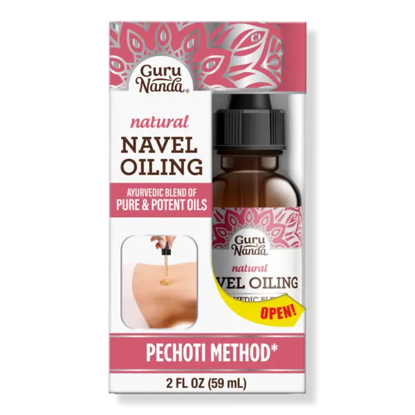 GURUNANDA Ayurvedic Navel Oiling Blend With Castor Oil, Neem & Vitamin E - One-color