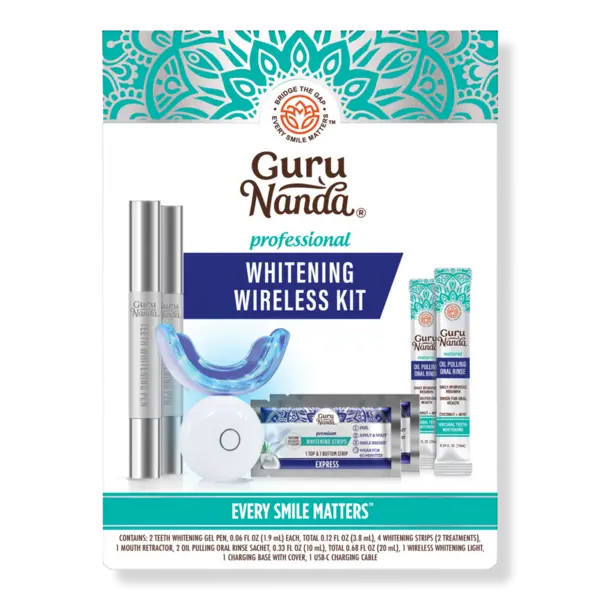 GURUNANDA Wireless Led Teeth Whitening Kit With Whitening Gel Pen - One-color