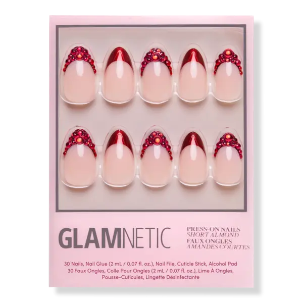 GLAMNETIC Garnet Press-on Nails - One-color