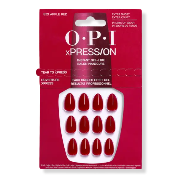 OPI Xpress/on Solid Color Press On Nails - Big Apple Red