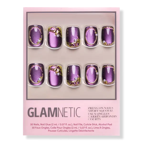 GLAMNETIC Amethyst Press-on Nails
