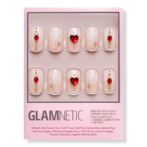 GLAMNETIC Ruby Press-on Nails - One-color