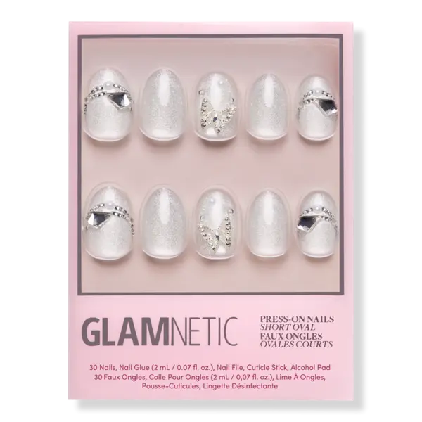 GLAMNETIC Diamond Press-on Nails - One-color