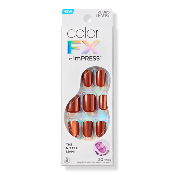 Kiss Colorfx Impress Press On Nails - Ruby Rush