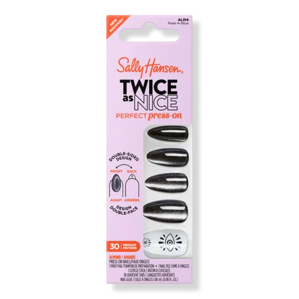 SALLY HANSEN Salon Effects Press Ons Twice As Nice Collection - Peek-a-blue