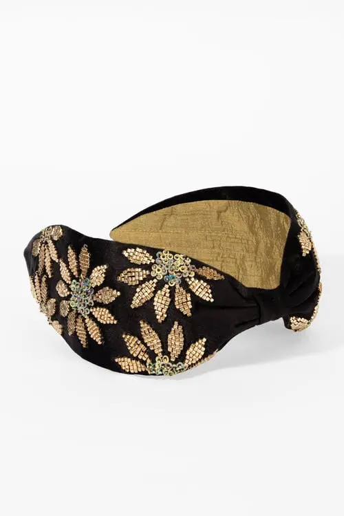HAIR DRAMA CO Midnight Marigold Headband