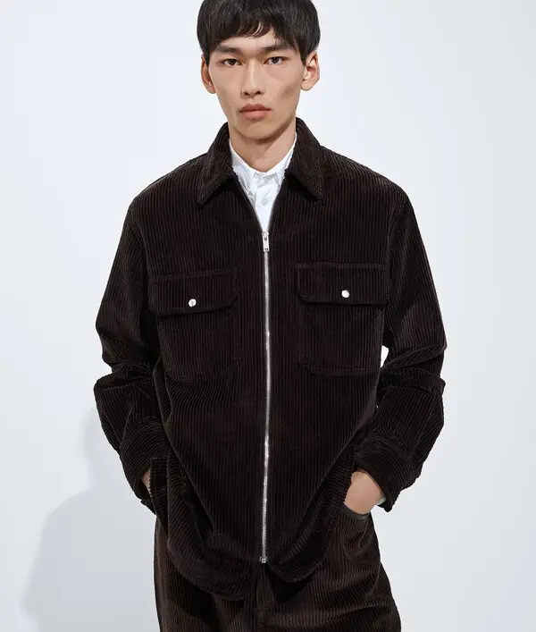 Bottega Veneta Cotton Corduroy Overshirt - Intense Carrubo