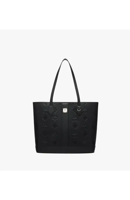 Mcm Medium New Liz Shopper In Embossed Monogram Leather