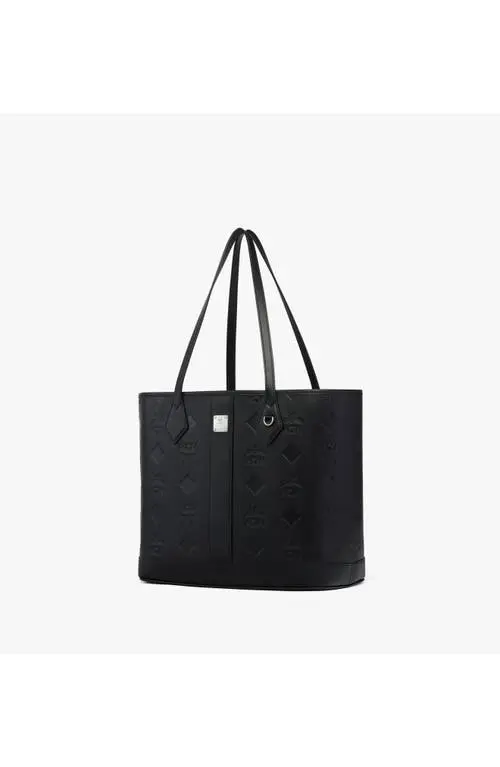 Mcm Medium New Liz Shopper In Embossed Monogram Leather