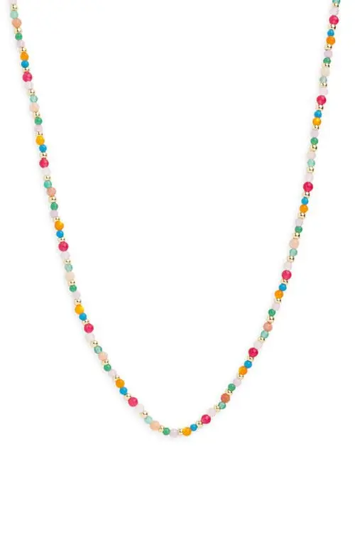 Argento Vivo Multicolor Beaded Necklace - Gold