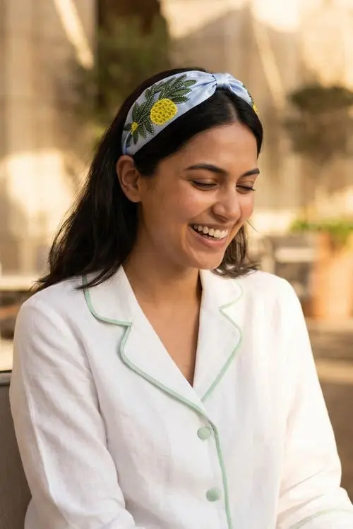 HAIR DRAMA CO Lemon Spritz Knotted Headband