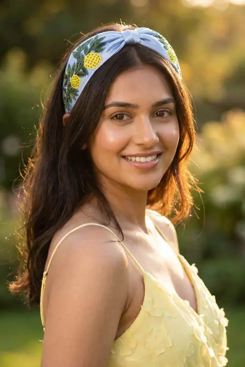 HAIR DRAMA CO Lemon Spritz Knotted Headband