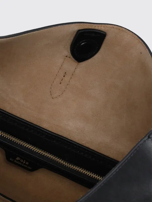 Polo Ralph Lauren Leather Hobo Bag - Black