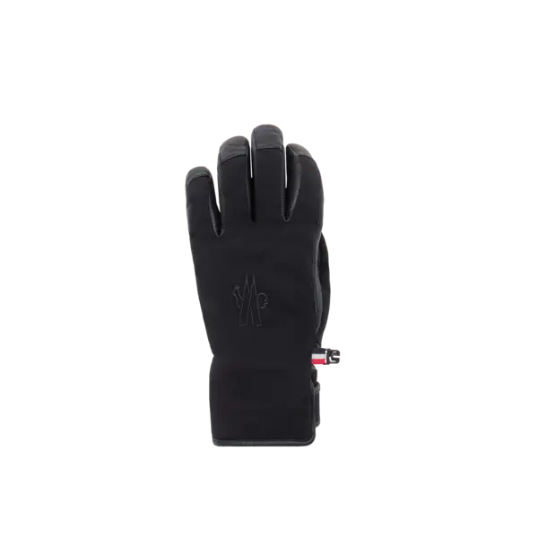 Moncler Padded Soft Shell Gloves - Black