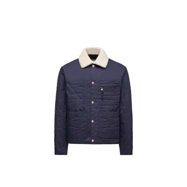 MONCLER X GILGA FARM DESIGNED BY DONALD GLOVER X Gilga Farm Donald Glover Kishus Padded Shirt Jacket - Blue