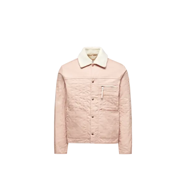 MONCLER X GILGA FARM DESIGNED BY DONALD GLOVER X Gilga Farm Donald Glover Kishus Padded Shirt Jacket - Pink