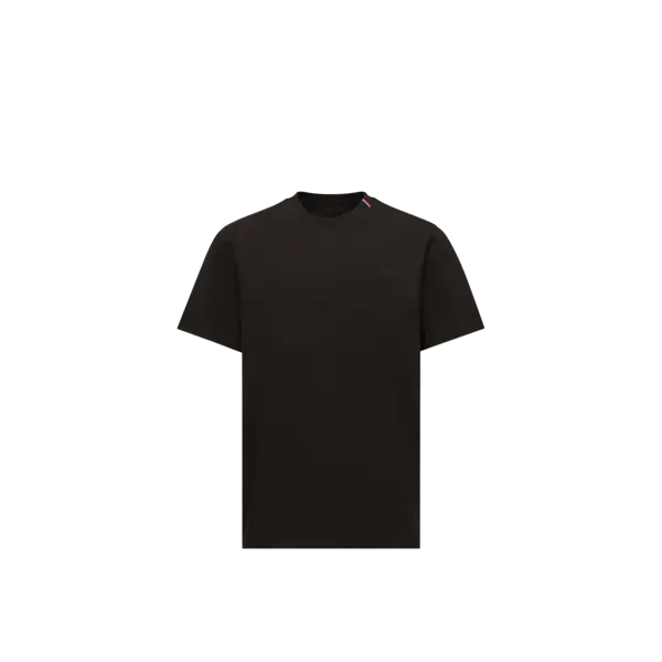 Moncler Logo Cotton T-shirt - Black