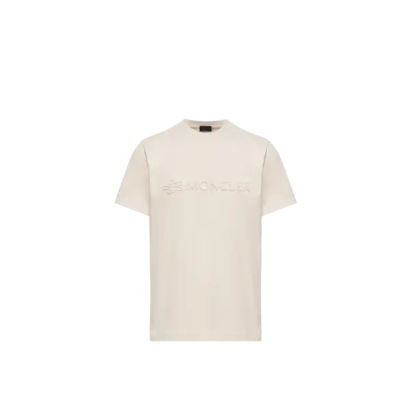 Moncler Logo Cotton T-shirt - White