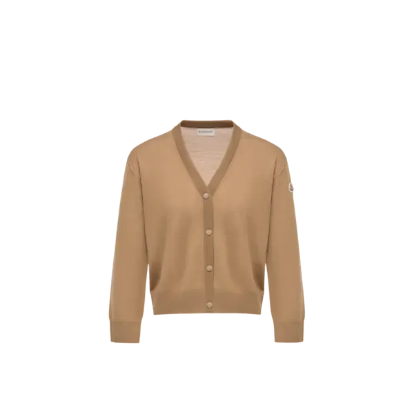 Moncler Wool Cardigan - Beige