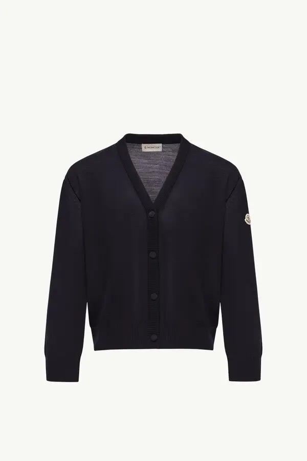 Moncler Wool Cardigan - Blue
