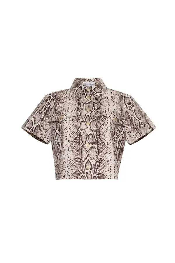 Cara Cara Paro Top - Classic Snake Grey