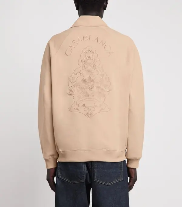 Casablanca Stretch-cotton Spread-collar Sweatshirt