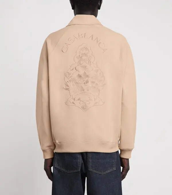 Casablanca Stretch-cotton Spread-collar Sweatshirt