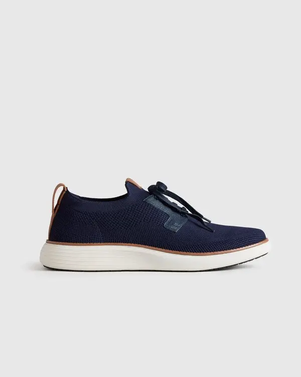 Quince Engineered Knit Derby Sneaker - Dark Navy