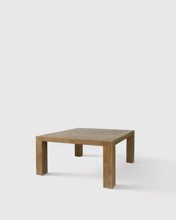 Quince Reclaimed Oak Parsons Square Dining Table