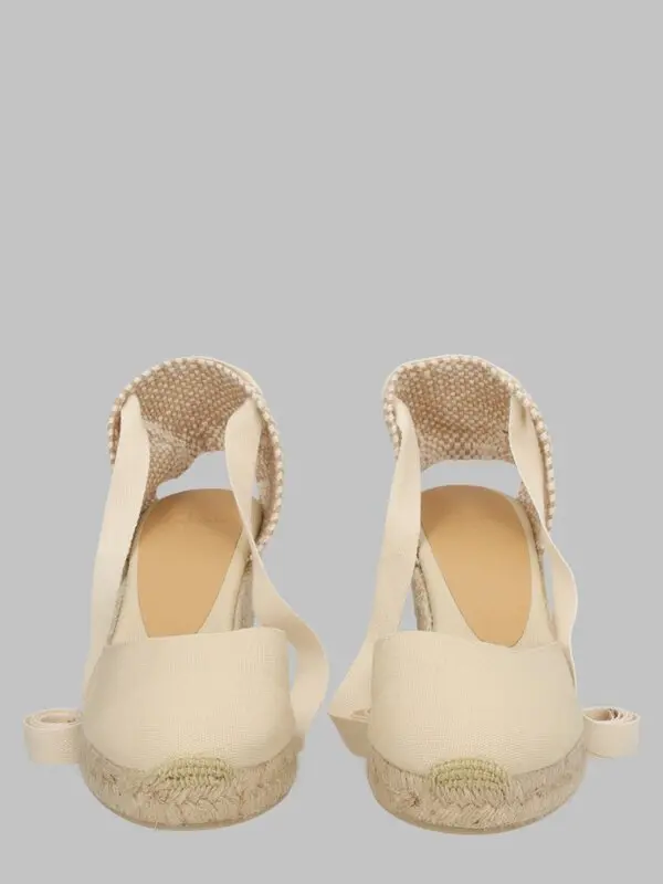 CastaÑer Carina Cotton Espadrille Wedge - Beige